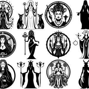 Goddess Hecate SVG Bundle, Set of 100, Instant Digital Download, Png ...