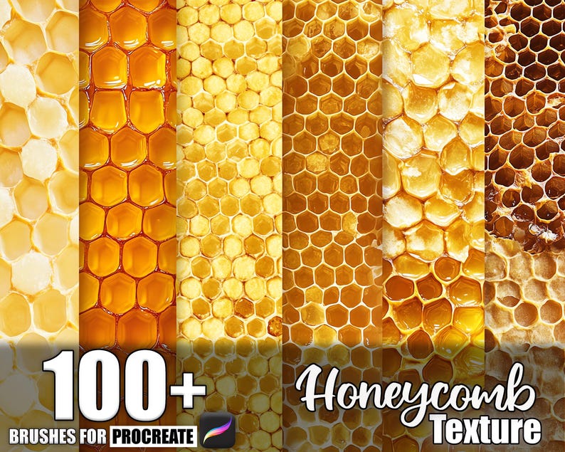 100+ Honeycomb Texture Procreate Textures, Brushes for Procreate ...