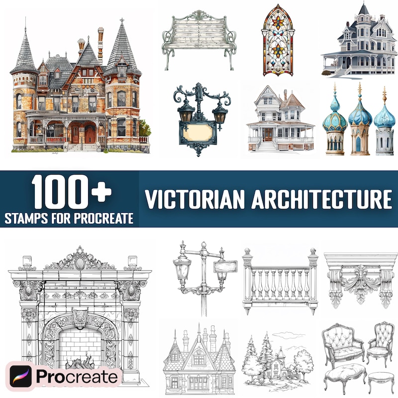 Victorian Architecture - Etsy