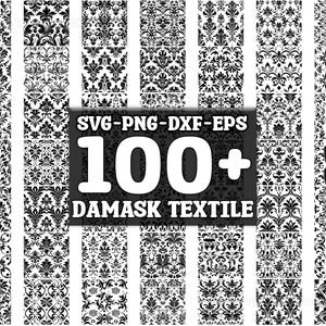 Damask Textile SVG Bundle, Set of 100, Instant Digital Download, Png ...