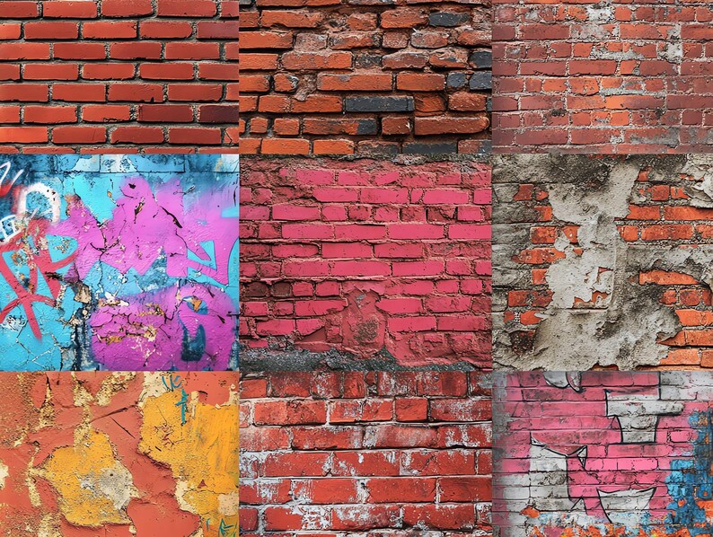 100+ Brick Wall Procreate Textures, Brushes for Procreate, Instant ...