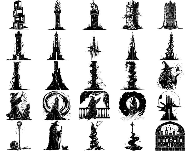 Shadospires SVG Bundle, Set of 100, Instant Digital Download, Png, Svg ...