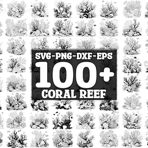 Coral Reef SVG Bundle, Set of 100, Instant Digital Download, Png, Svg ...