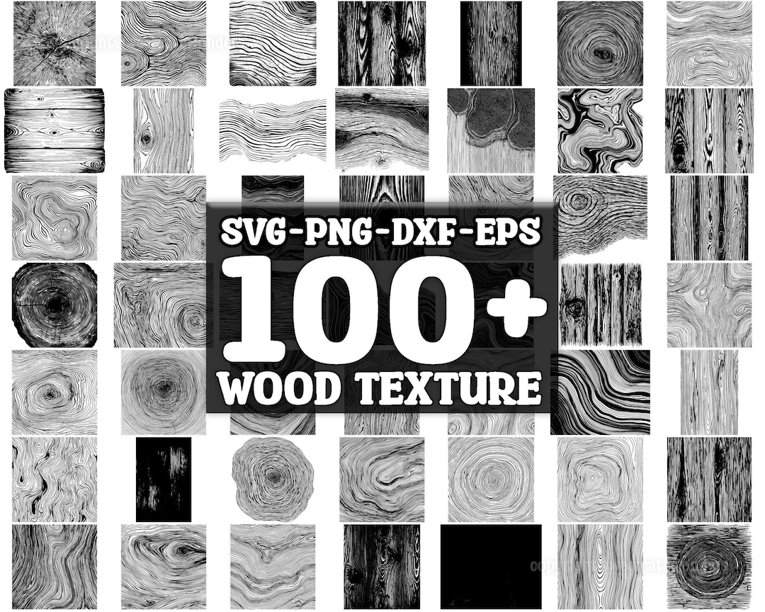 Wood Texture SVG Bundle, Set of 100, Instant Digital Download, Png, Svg ...