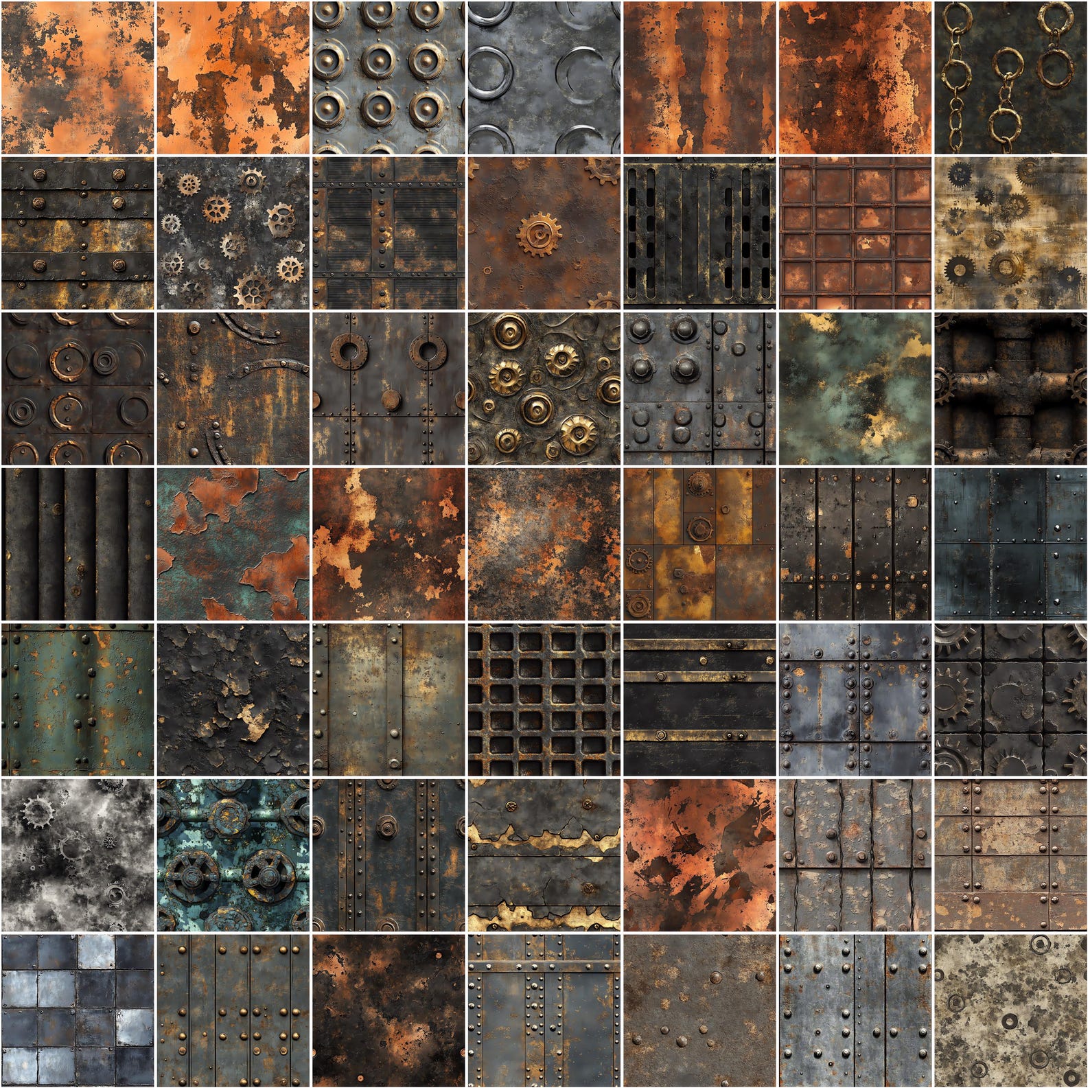 100+ Steampunk Grunge Procreate Textures, Brushes for Procreate ...