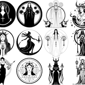Goddess Hecate SVG Bundle, Set of 100, Instant Digital Download, Png ...