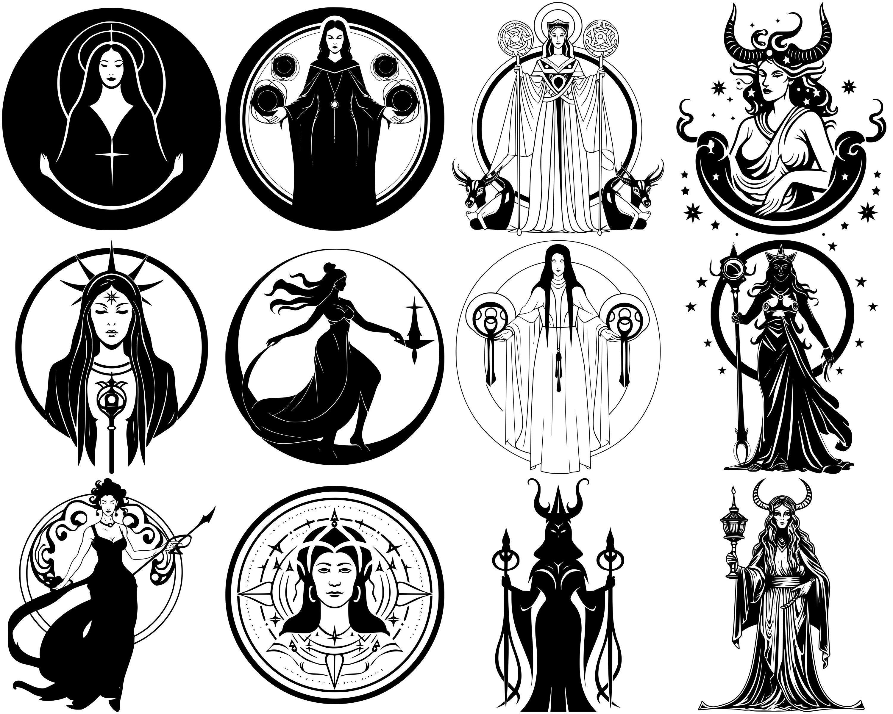 Goddess Hecate SVG Bundle, Set of 100, Instant Digital Download, Png ...