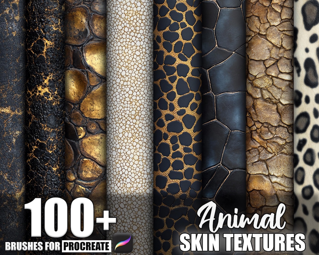 100+ Animal Skin Procreate Textures, Brushes for Procreate, Instant ...