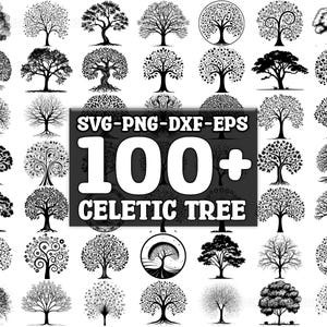 Celtic Tree SVG Bundle, Set of 100, Instant Digital Download, Png, Svg ...