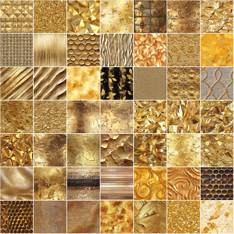 100+ Gold Texture Procreate Textures, Brushes for Procreate, Instant ...