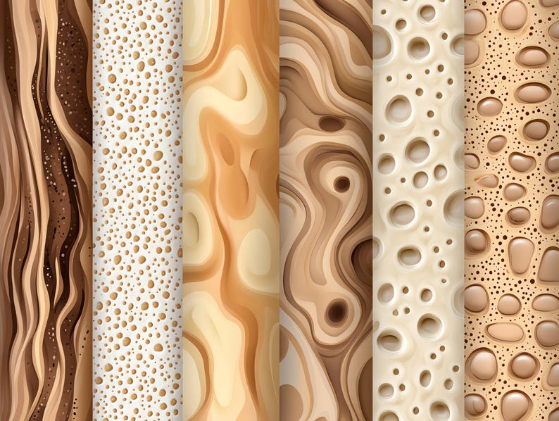 Sourdough Bread Crust Bubbles 100+ Procreate Textures, Brushes for ...