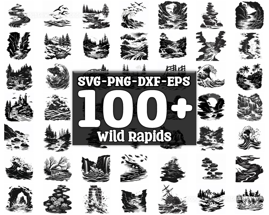 Whirling Patterns SVG Bundle, Set of 100, Instant Digital Download, Png ...