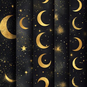 100+ Moon and Stars Procreate Textures, Brushes for Procreate, Instant ...
