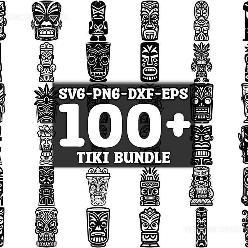 Tiki Stencils - Etsy
