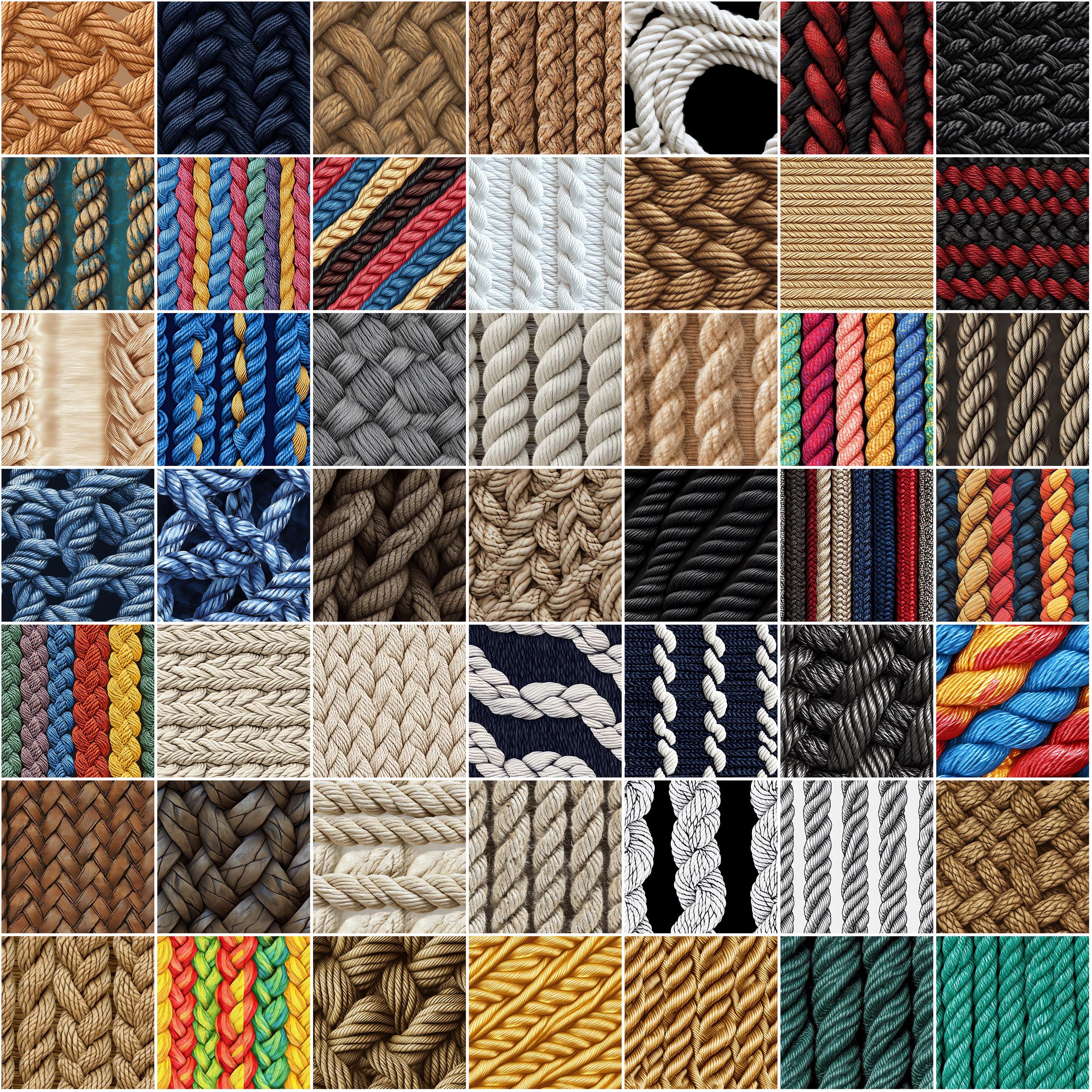 100+ Braided Rope Procreate Textures, Brushes for Procreate, Instant ...