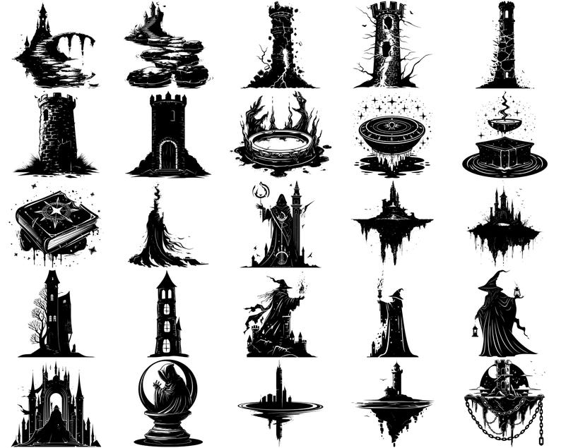 Shadospires SVG Bundle, Set of 100, Instant Digital Download, Png, Svg ...