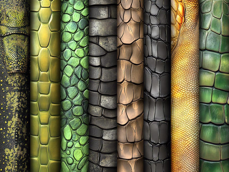 100+ Reptile Scales Procreate Textures, Brushes for Procreate, Instant ...