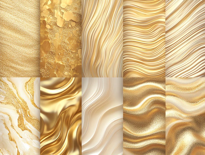 100+ Gold Texture Procreate Textures, Brushes for Procreate, Instant ...