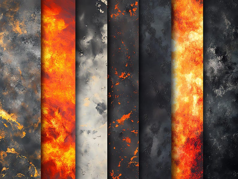 100+ Burnt Edges Procreate Textures, Brushes for Procreate, Instant ...