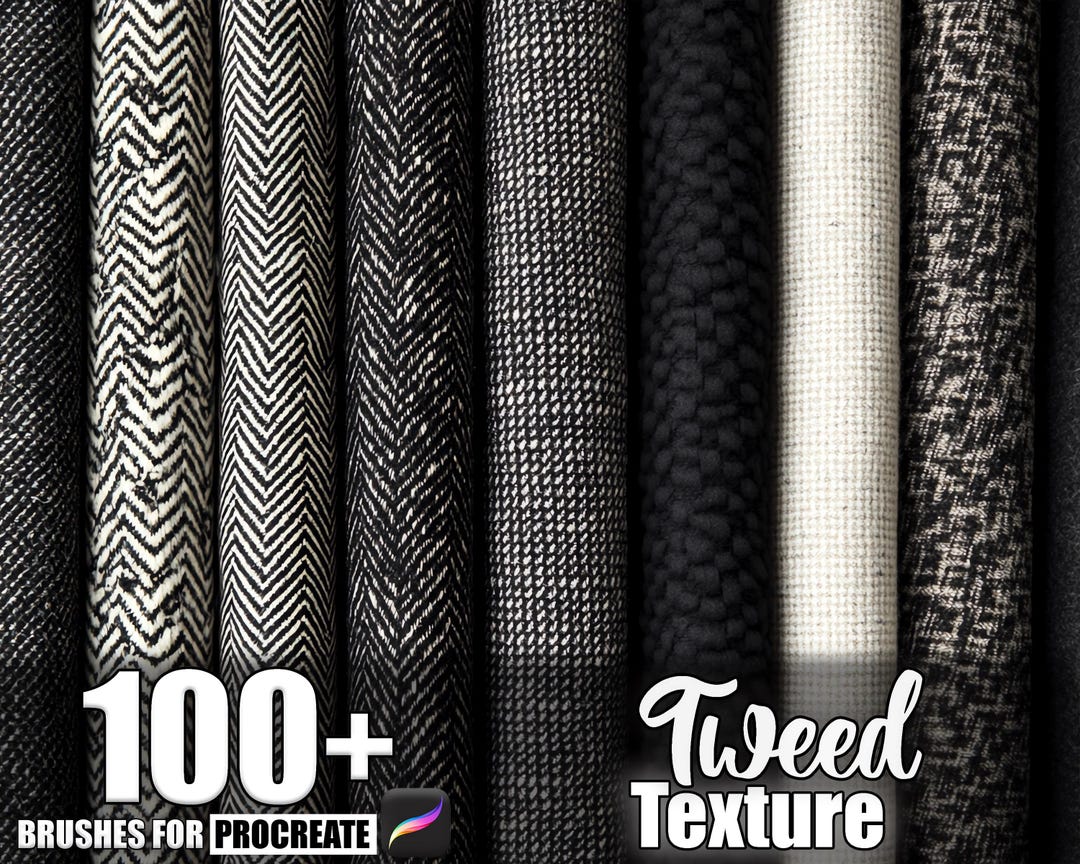 100+ Tweed Texture Procreate Textures, Brushes for Procreate, Instant ...