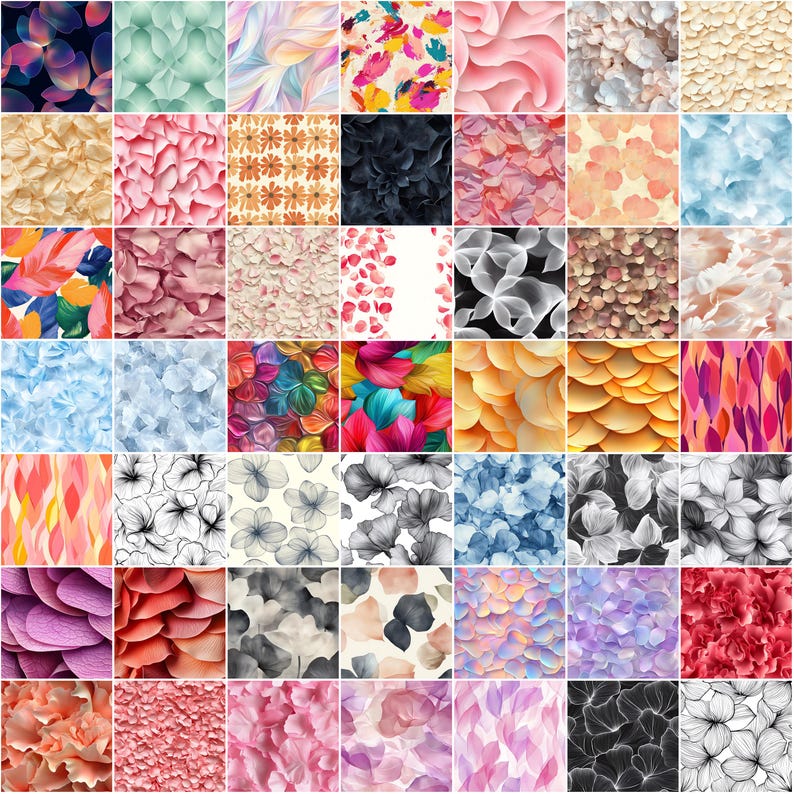 100+ Petal Texture Procreate Textures, Brushes for Procreate, Instant ...