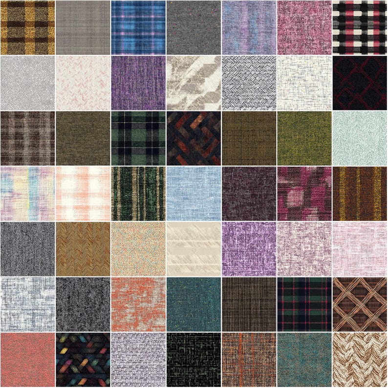 100+ Tweed Texture Procreate Textures, Brushes for Procreate, Instant ...