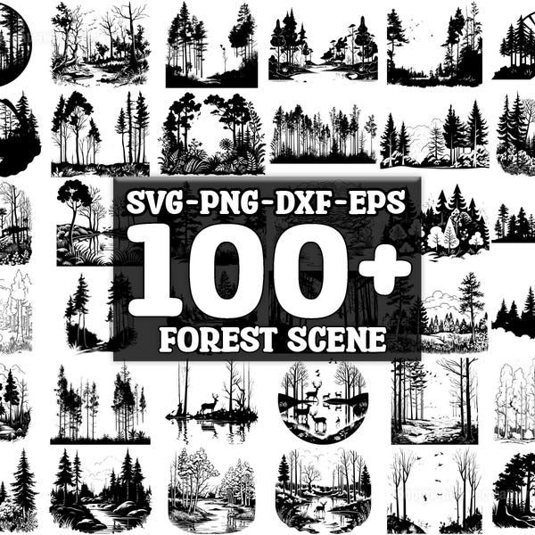 Nature Scene Svg - Etsy