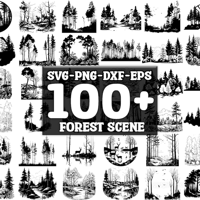 Nature Scene Svg - Etsy
