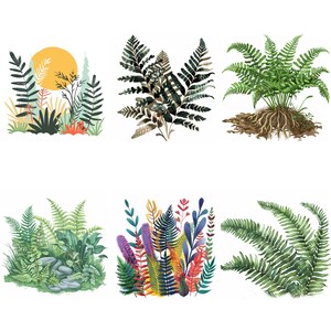 100+ Fern Forest Procreate Stamps, Brushes for Procreate, Instant ...