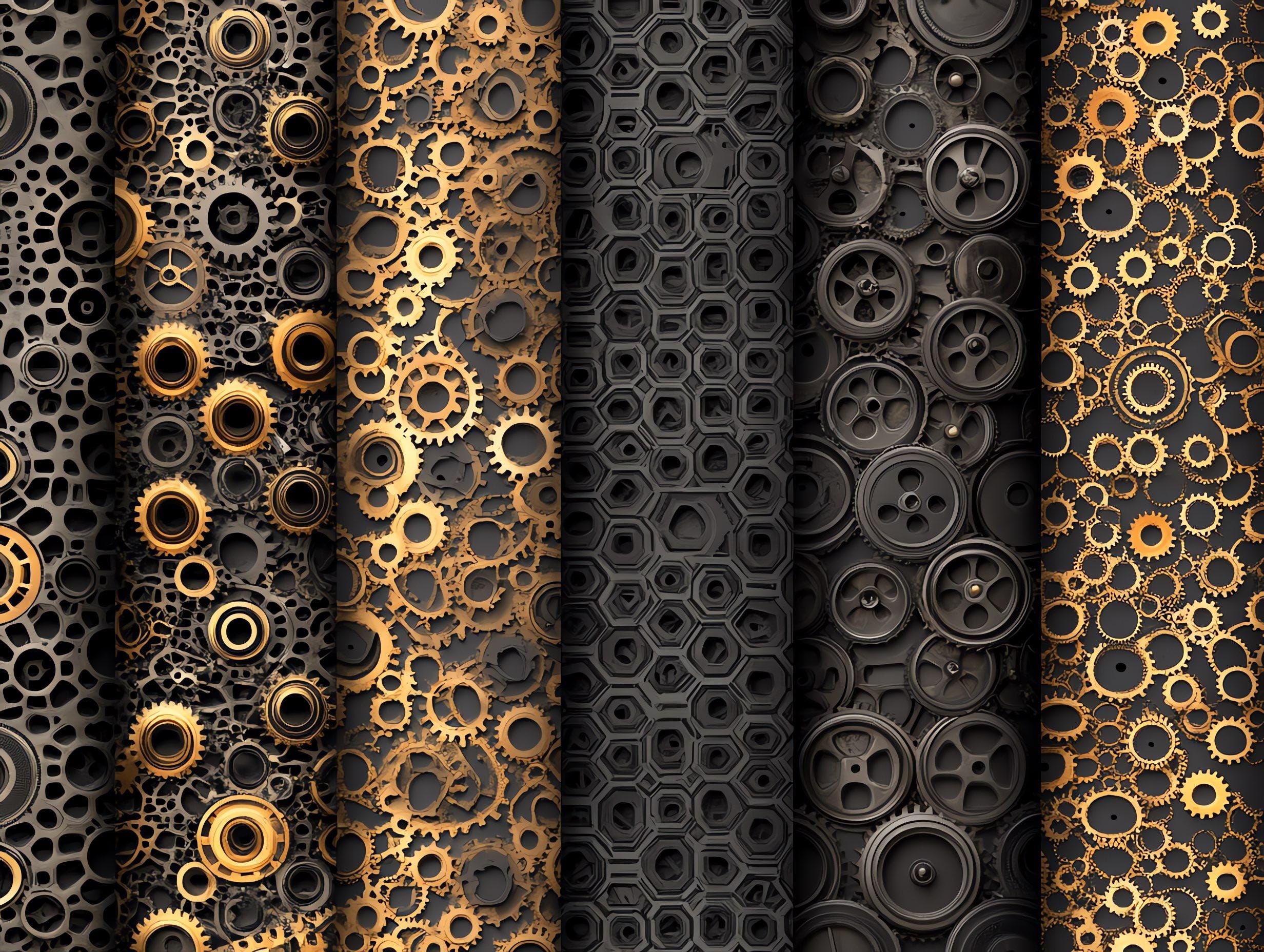 100+ Interlocking Cog Wheels Procreate Textures, Brushes for Procreate ...