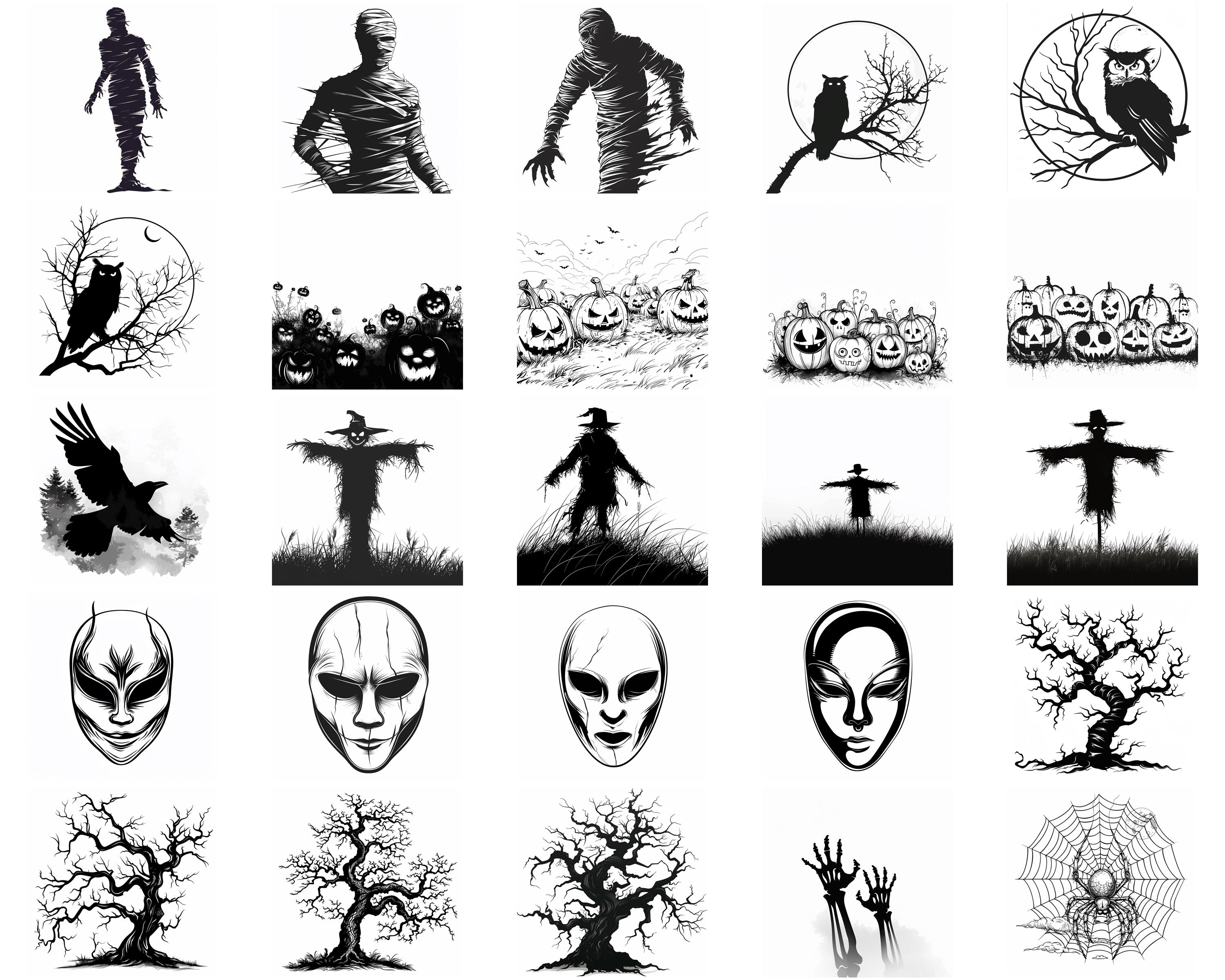 100+ Spooky Procreate Stamps, Brushes for Procreate, Instant Digital ...