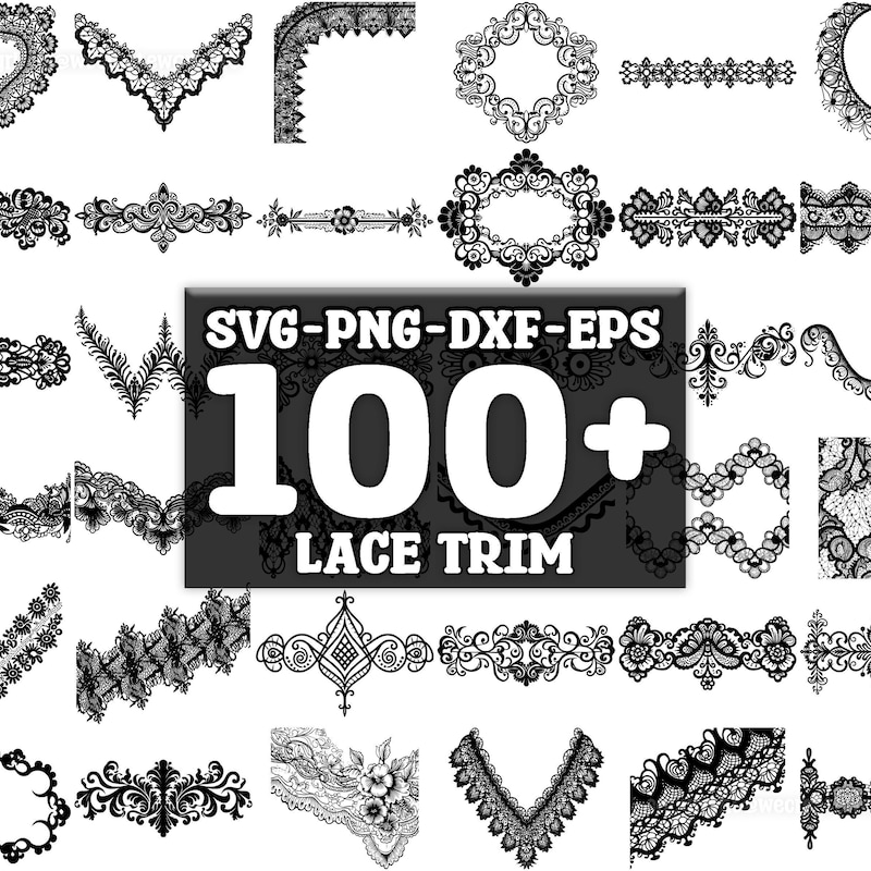 Lace Border Svg - Etsy