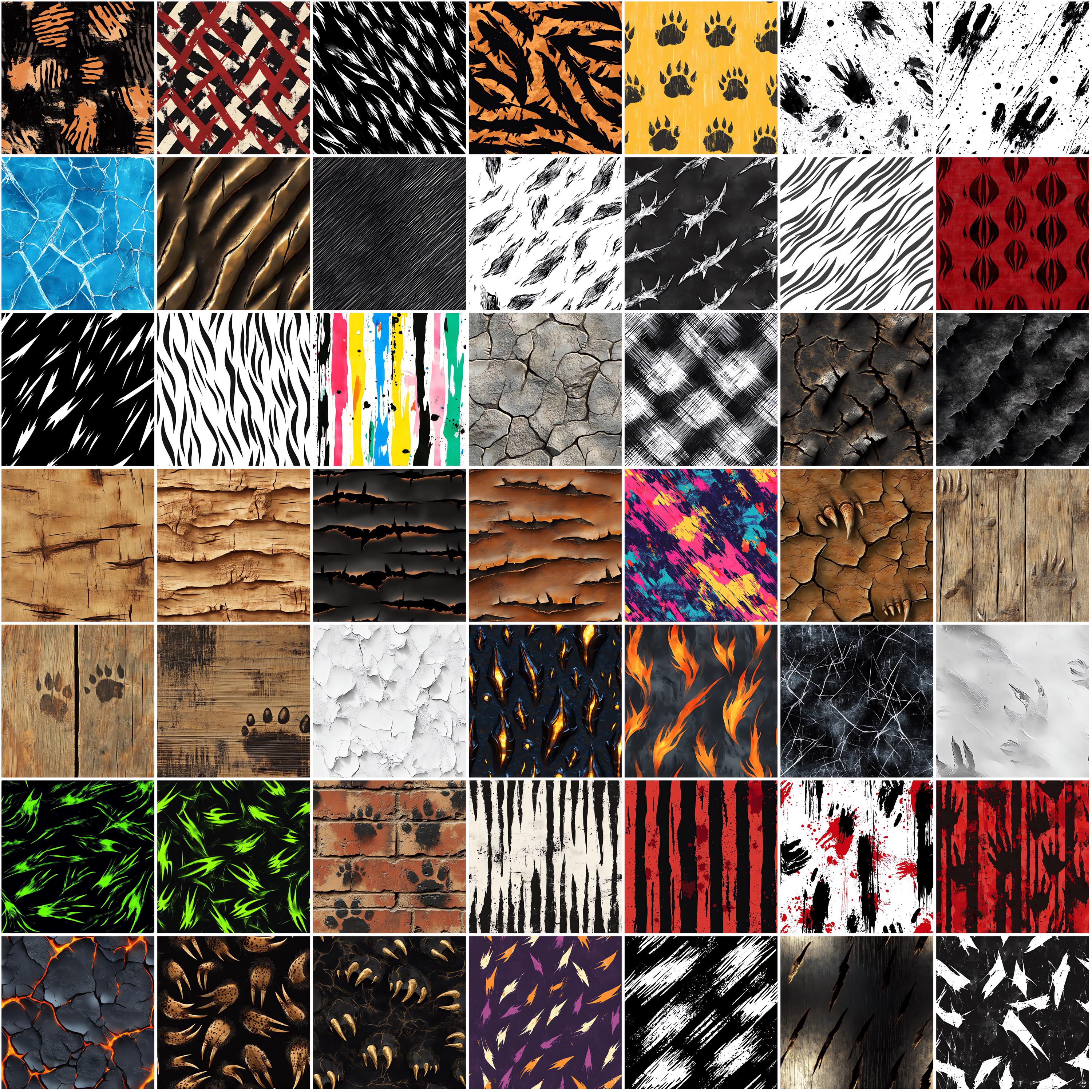 100+ Claw Marks Procreate Textures, Brushes for Procreate, Instant ...