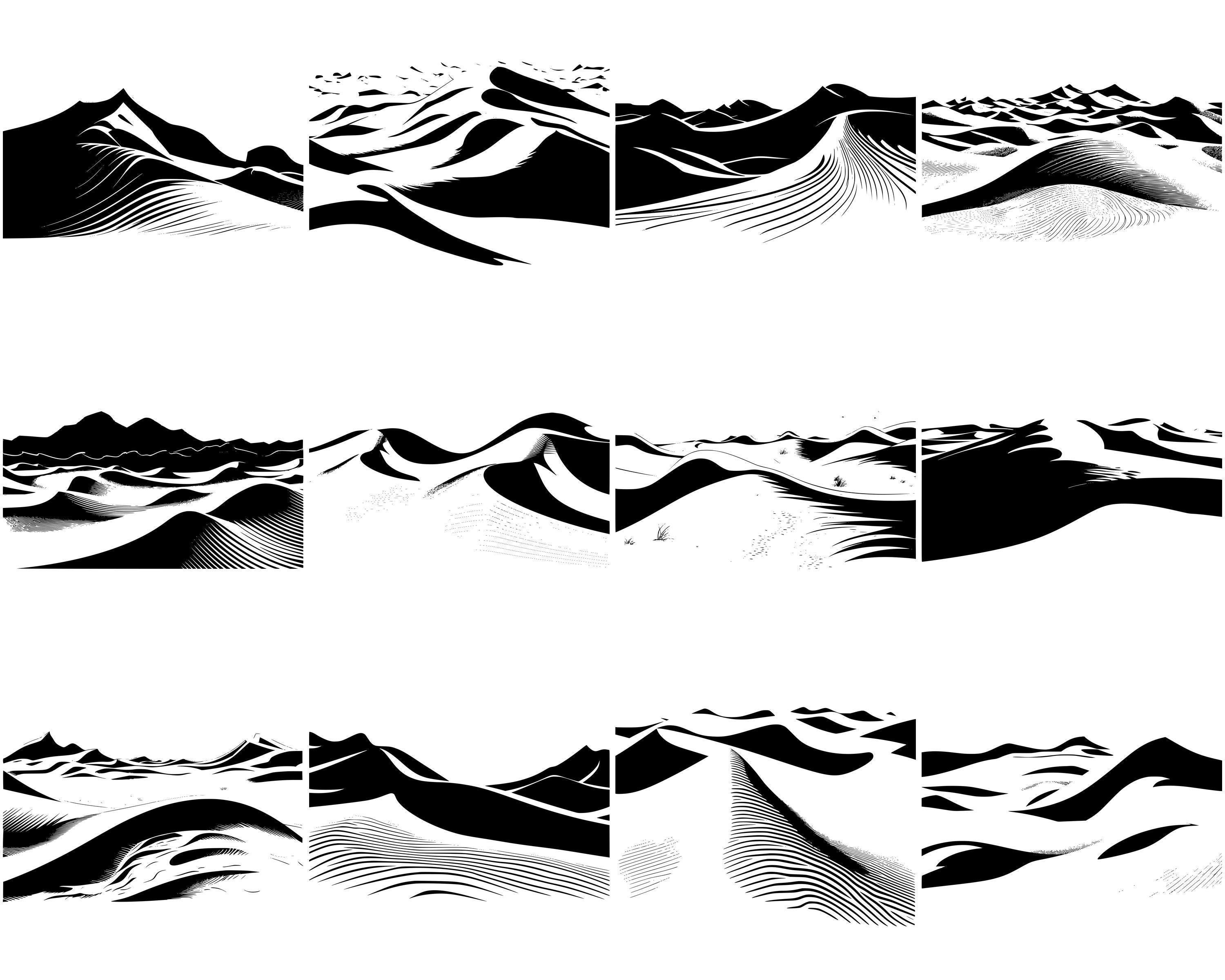 Sand Dunes SVG Bundle, Set of 100, Instant Digital Download, Png, Svg ...