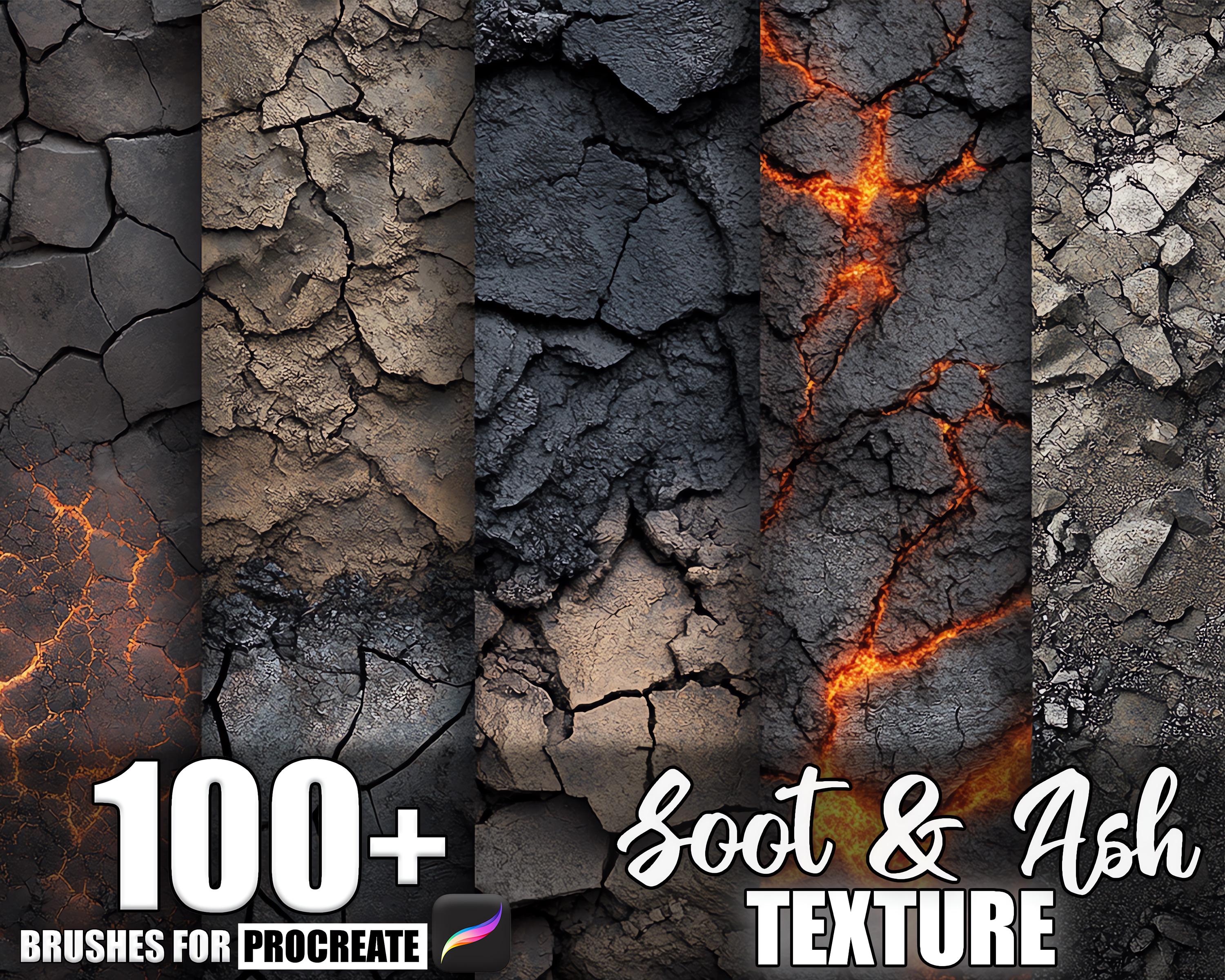 Soot & Ash Texture 100+ Procreate Textures, Brushes for Procreate ...