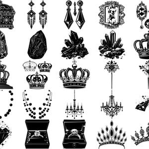 Sparkling Treasures SVG Bundle, Set of 100, Instant Digital Download ...