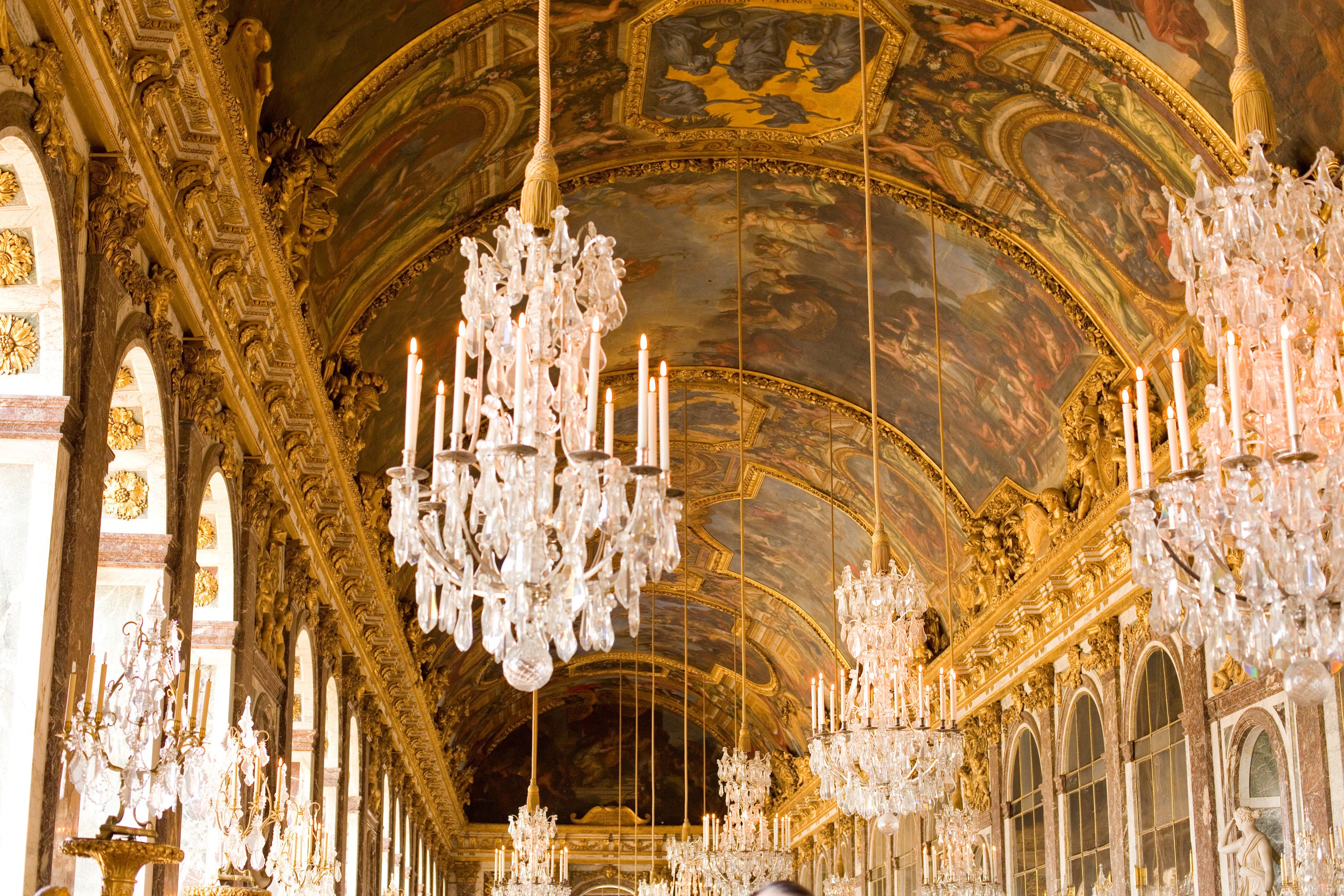 Paris Photography - Hall of Mirrors, Versailles, Luxury, Chandeliers ...