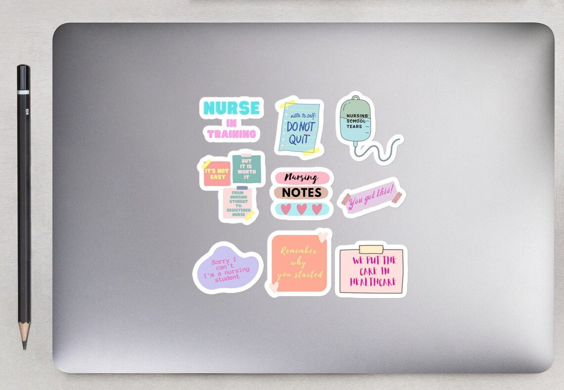 Nursing Student Stickers- Pastels - Etsy