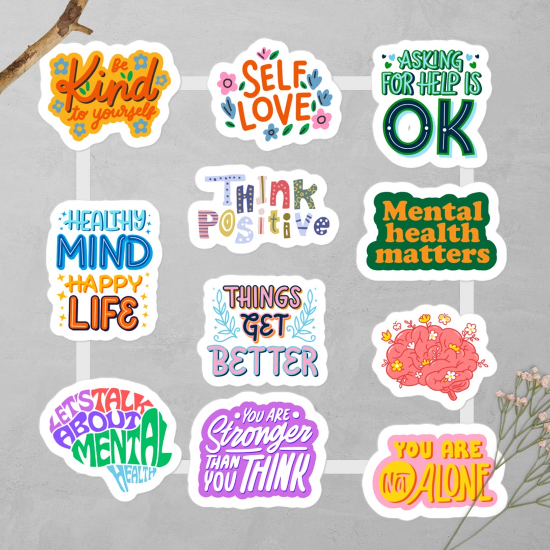 Mental Health Stickers - Etsy
