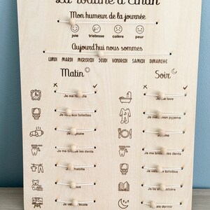 Wooden Morning and Evening Routine Chart - Etsy