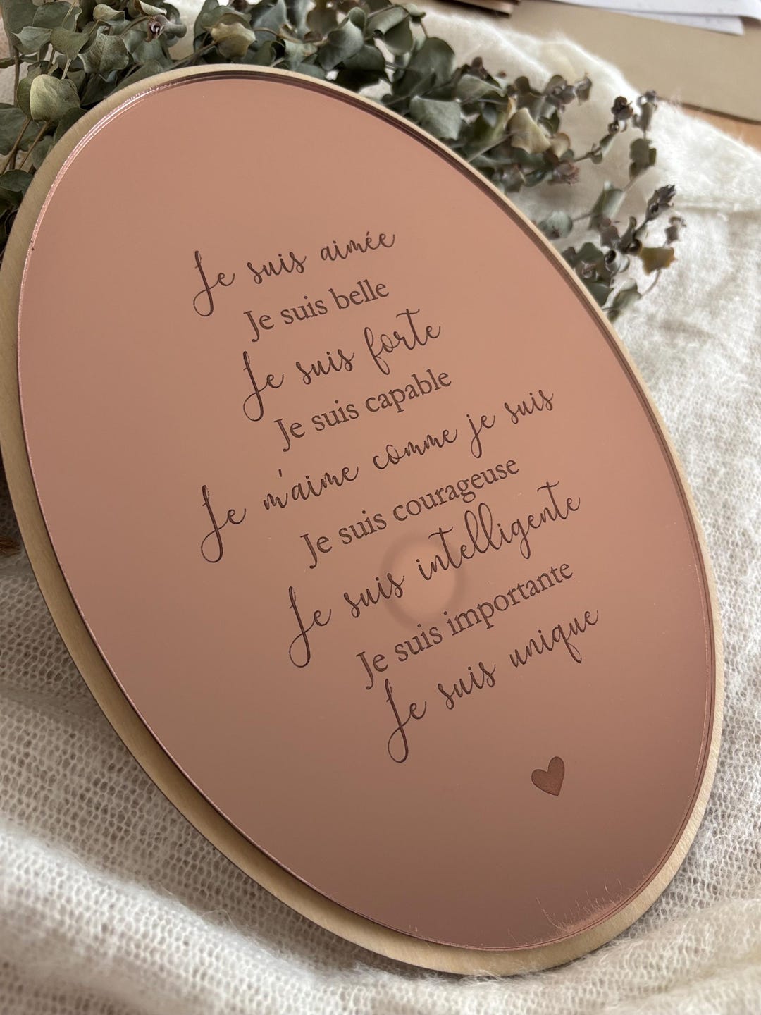 Personalized Mirror of Positive Affirmations – Gift of Kindness & Self ...