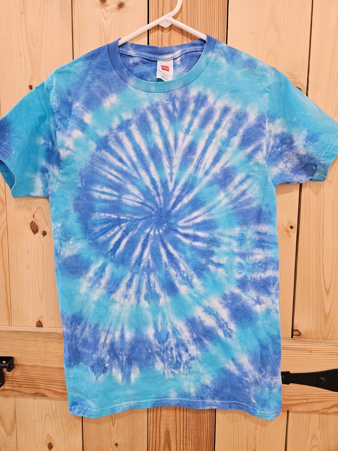 Two Tone Blue Spiral Tie Dye, Adult Sized Children's Sized, Blue Tie ...