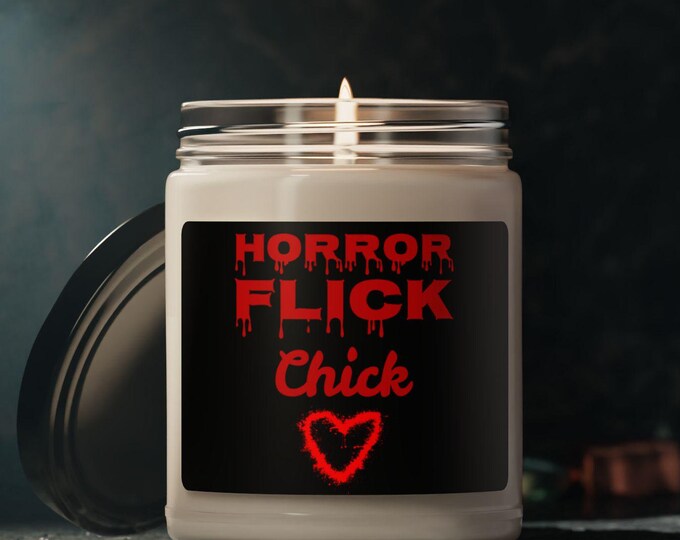 Horror Movie Candle, Scary Movie Lover Gift, Smells Like She's Watching ...