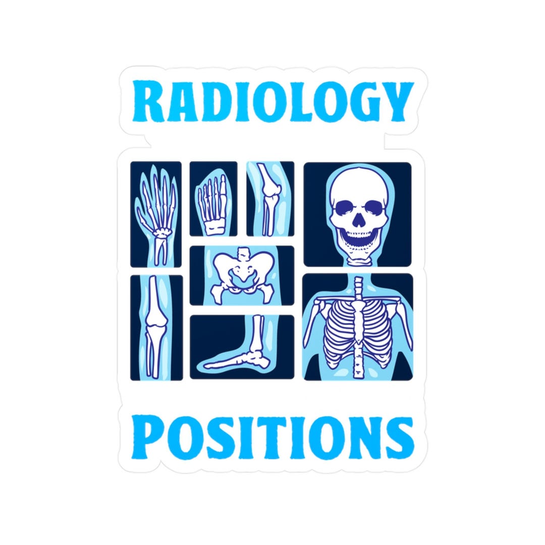 Radiology Positions Vinyl Decal - Perfect for Medical Offices ...