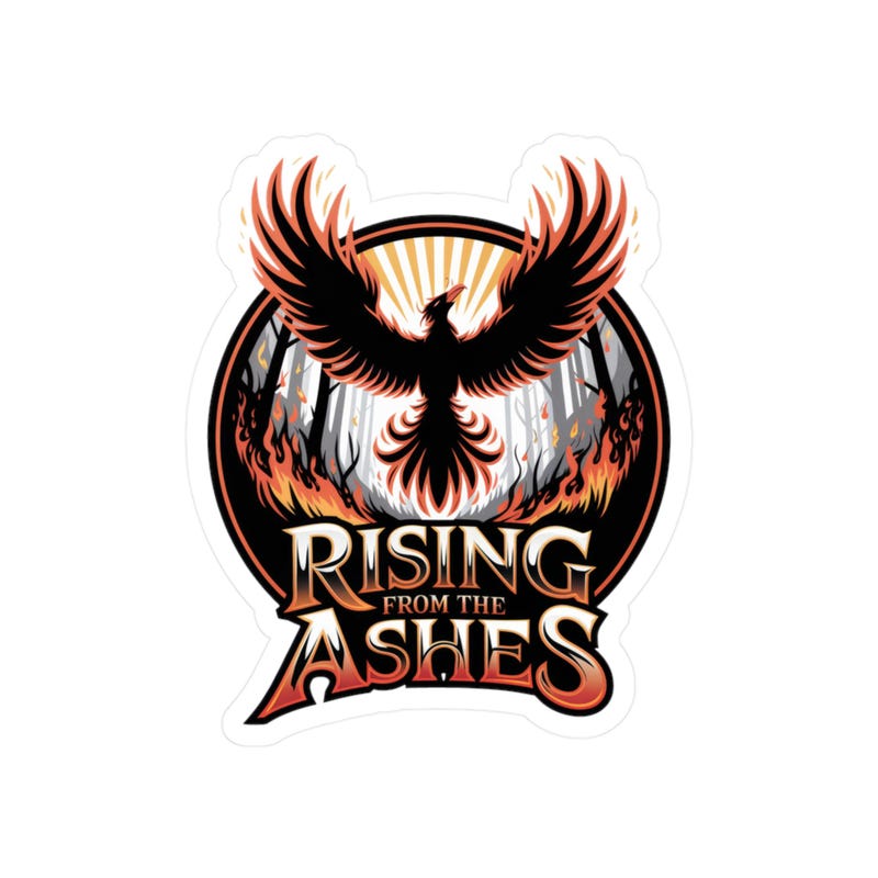 Phoenix Rising Car Decal - Etsy