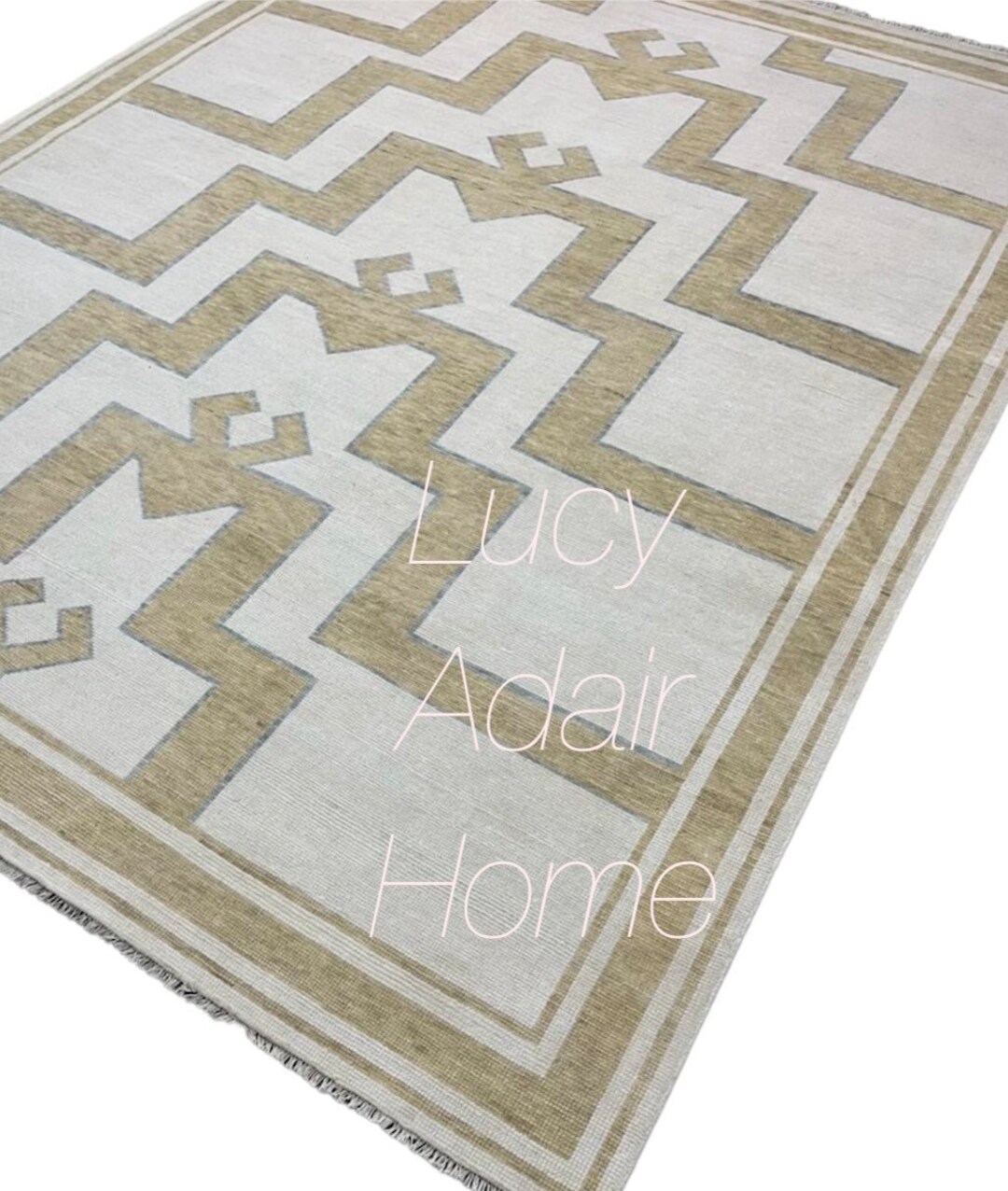 Made to Order (in Any Size!!!!!) Geometric Knotted Turkish Modern Oushak Rug or Runner - Etsy
