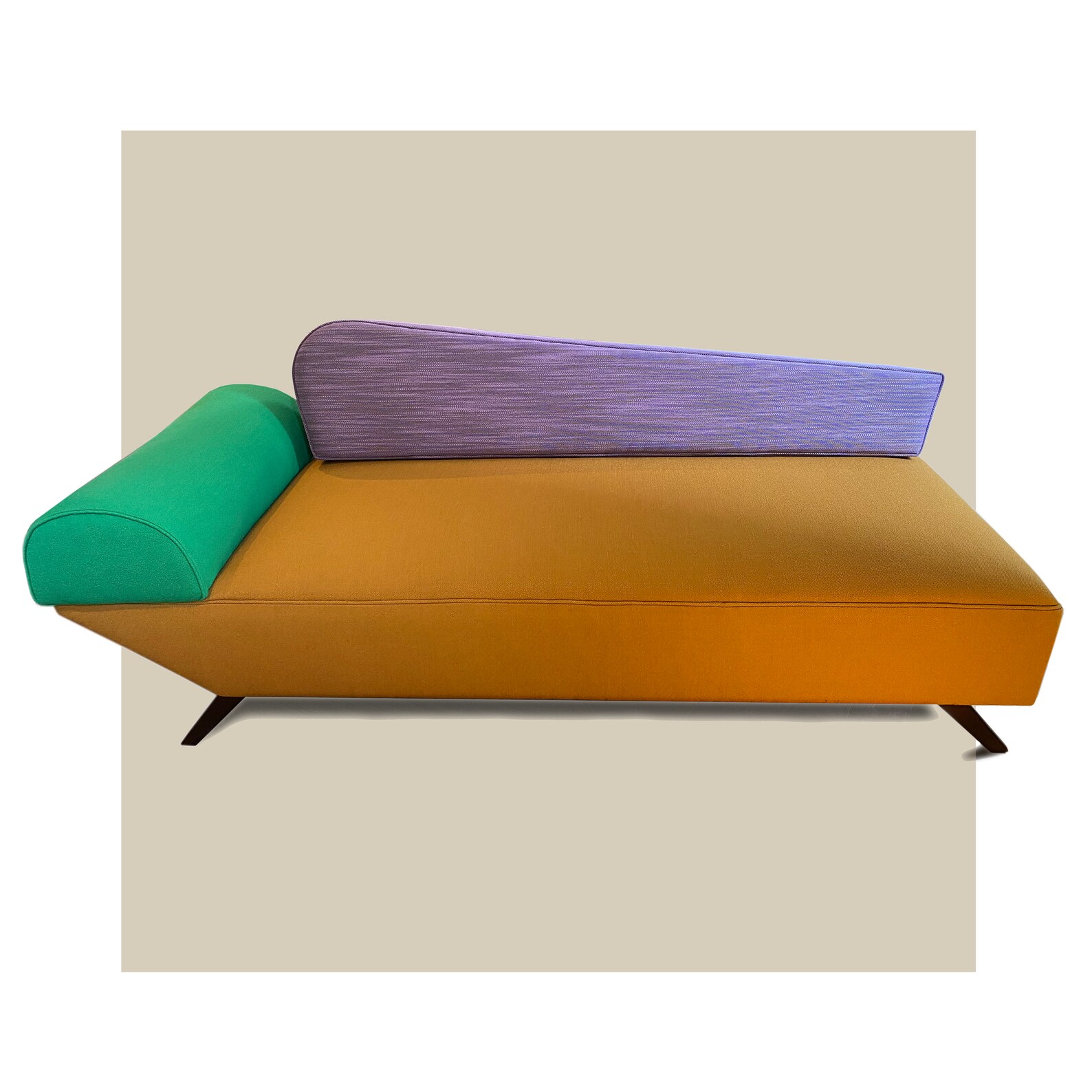 Rare Mid-century Memphis Post-modern Designer Chaise Sofa in - Etsy