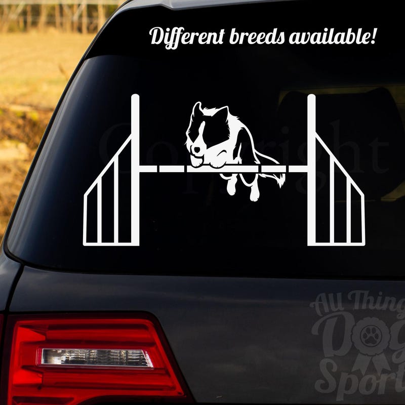 Dog Agility Sport Sticker - Etsy