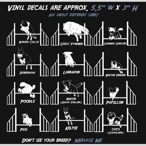AGILITY DOG JUMP Vinyl Decal Purebred Dog, Dog Sport, Agility, Dog Snob ...