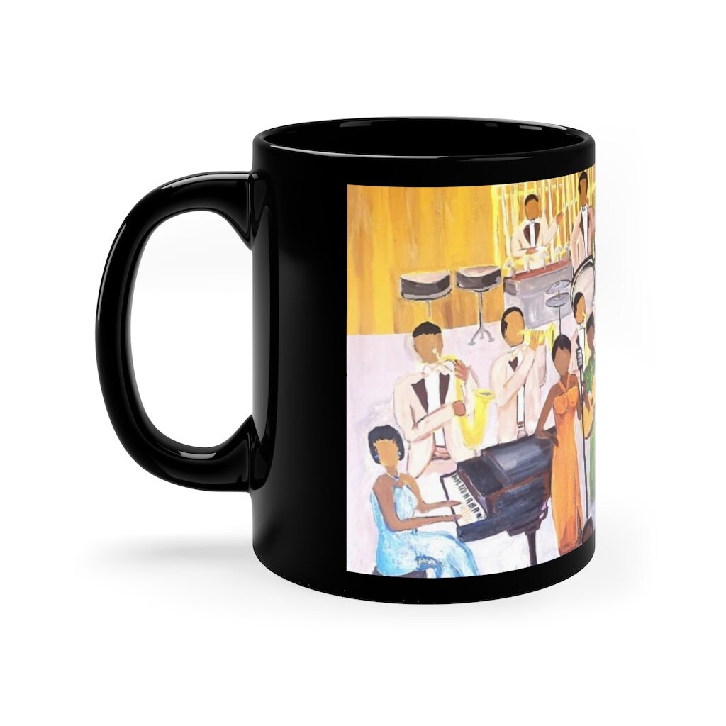 Jazz Musicians Blues Music Instruments Figurative 1940s African ...